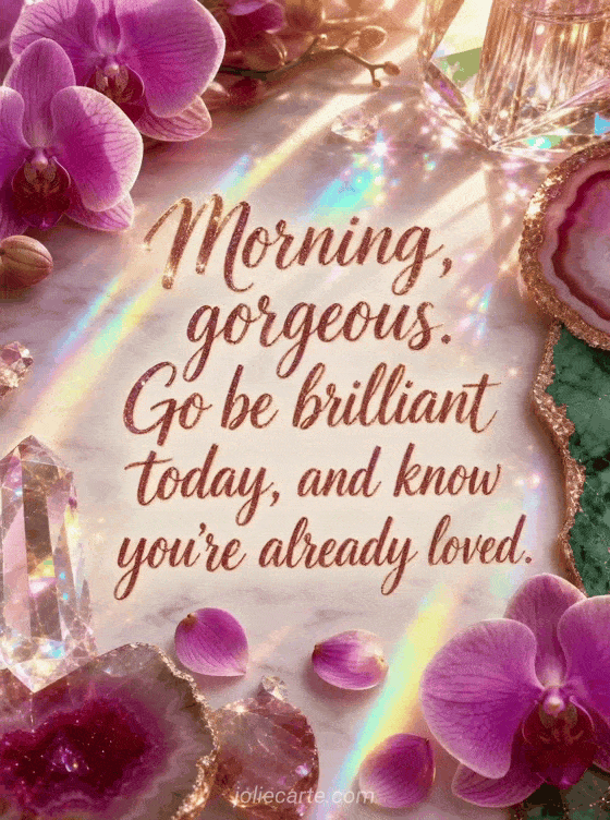 good morning gorgeous quotes - Free card 💛 - JolieCarte
