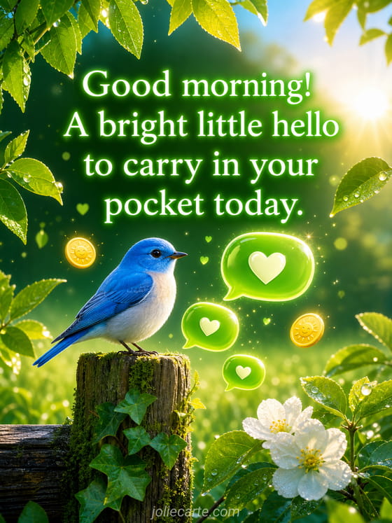 beautiful good morning whatsapp - Free image 💛 - JolieCarte