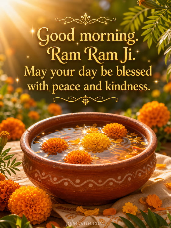 ram ram ji good morning images - Free card 🙏 - JolieCarte