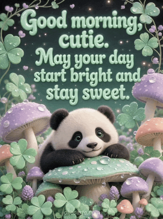 special good morning cute images - Free card 🌸 - JolieCarte