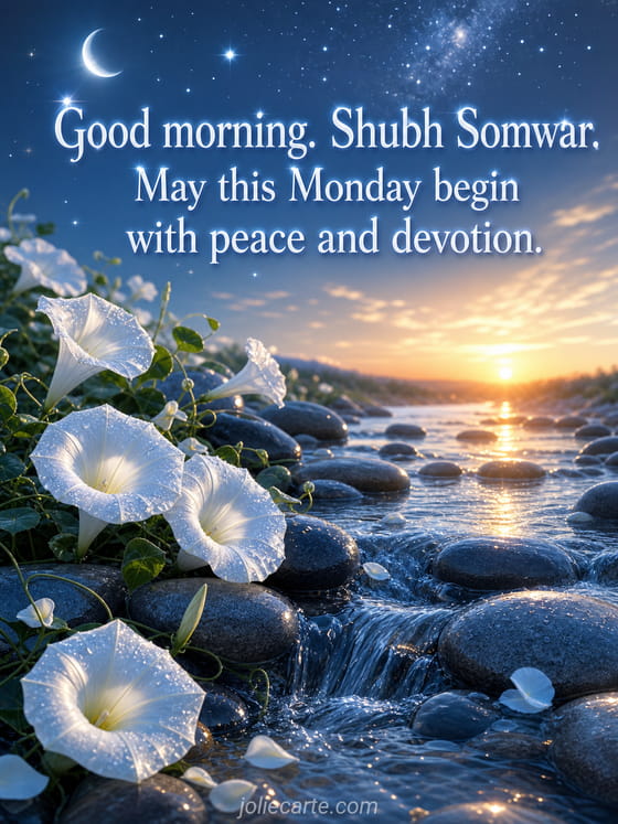 shubh somwar good morning images - Free card 🕉️ - JolieCarte