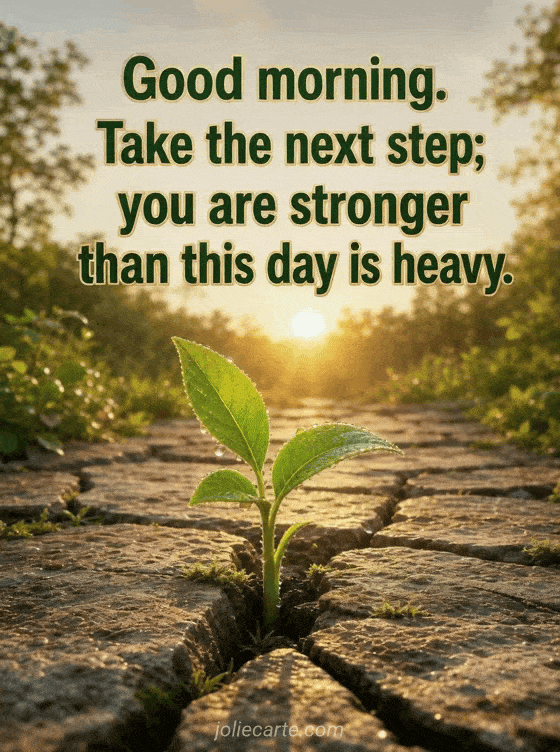 good morning encouragement - Free card 💪 - JolieCarte
