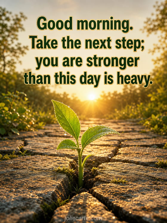 good morning encouragement - Free card 💪 - JolieCarte