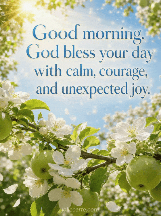 good morning god bless your day - Free card 🙏 - JolieCarte