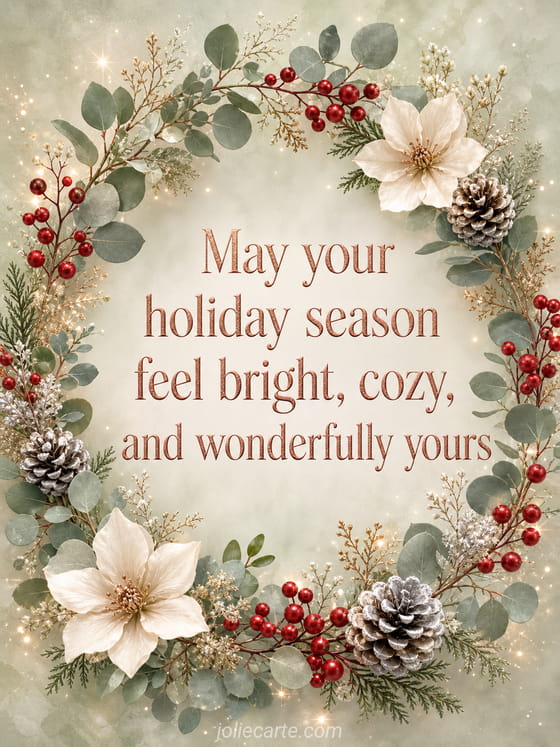 holiday card ideas - Free card 🌟 - JolieCarte