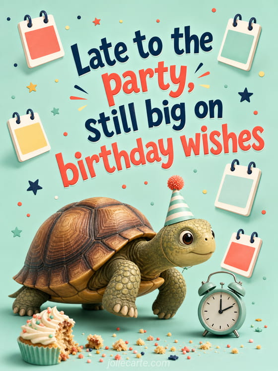 happy belated birthday gif - Free image 🎁 - JolieCarte
