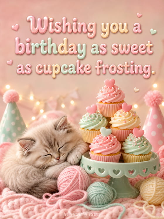 cute happy birthday gif - Free image 🧁 - JolieCarte