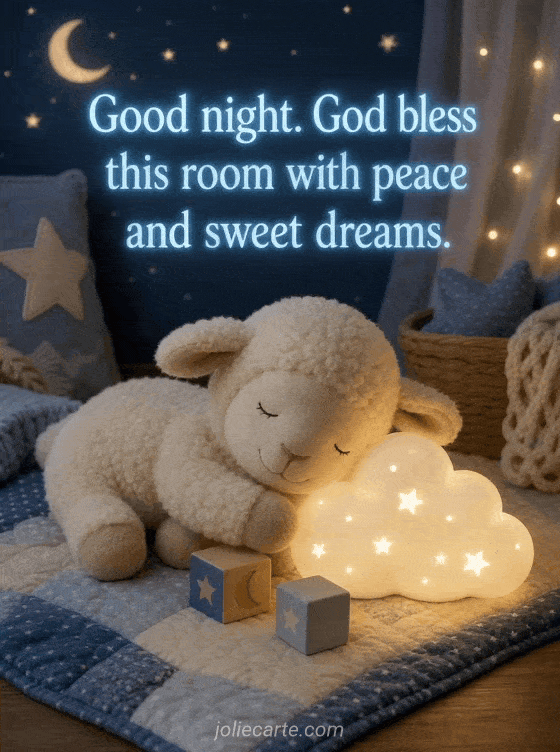 good night prayer for kids - Free card 🙏 - JolieCarte