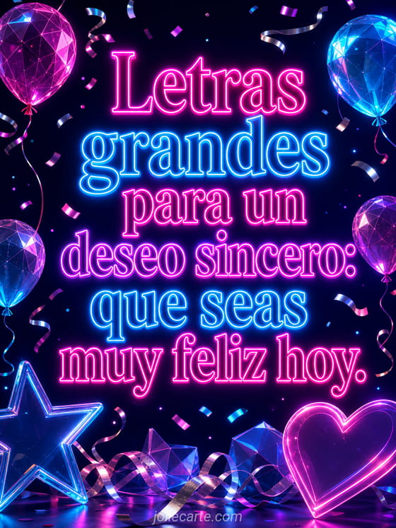 letras feliz cumpleaños - gratis 🎉 - JolieCarte