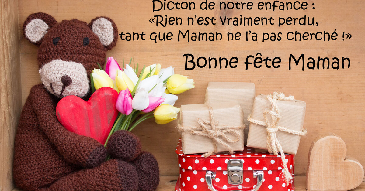 Carte Fête des Mères : dicton drôle pour Maman - JolieCarte