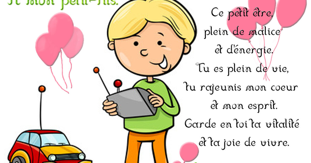 Carte Affectueuse pour mon Petit-Fils | Jolie Carte - JolieCarte