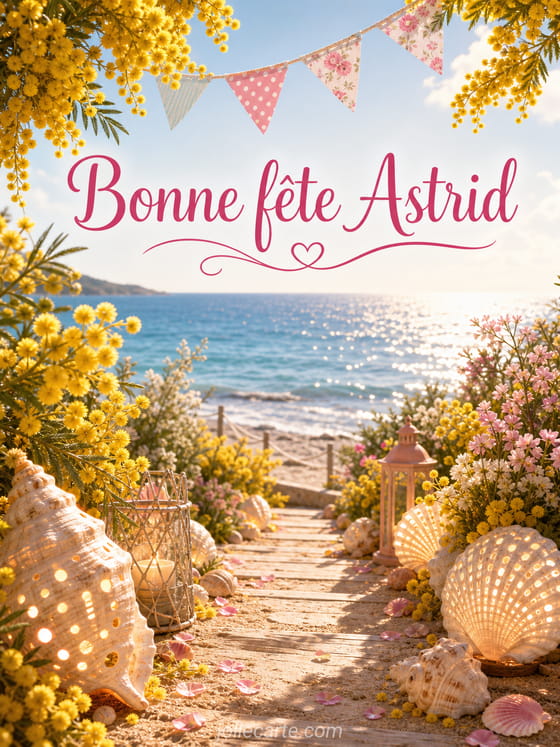 Bonne fête Astrid femme 💐 - JolieCarte
